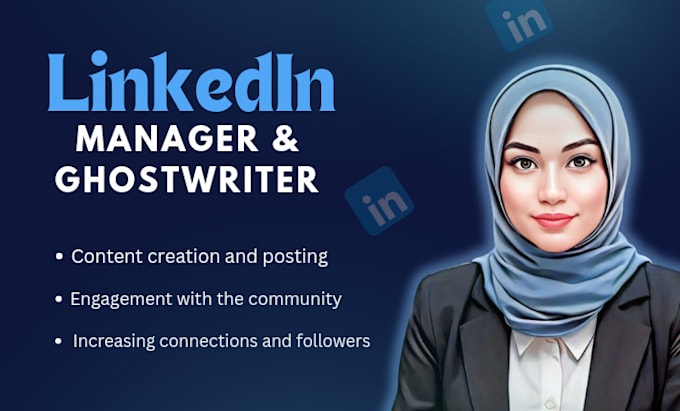 Be your linkedin manager and ghostwriter by Ashi127 | Fiverr