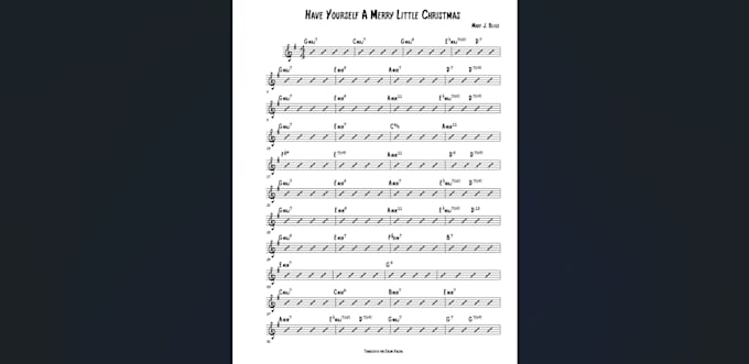Make a chord chart or sheet music by Edgar_valera | Fiverr