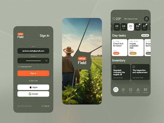 Build agriculture app, farm app, farm tracking monitor app, agrotech app by Muhammadameen66 | Fiverr