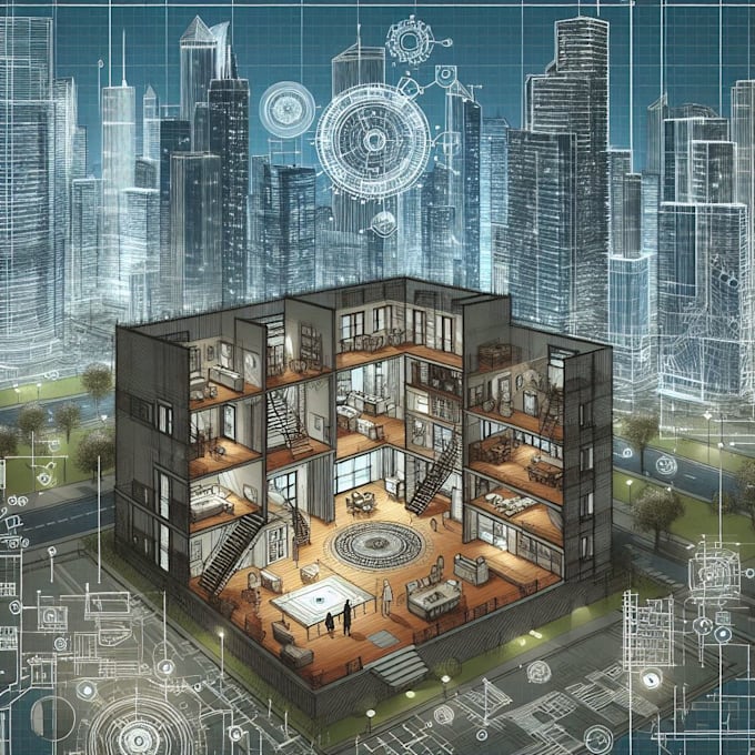 Draw professional autocad 2d floor plan design, architectural 2d floor ...