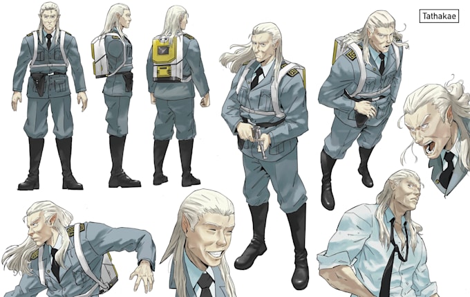 Draw you character sheet or reference sheet in any style by Tathakae ...