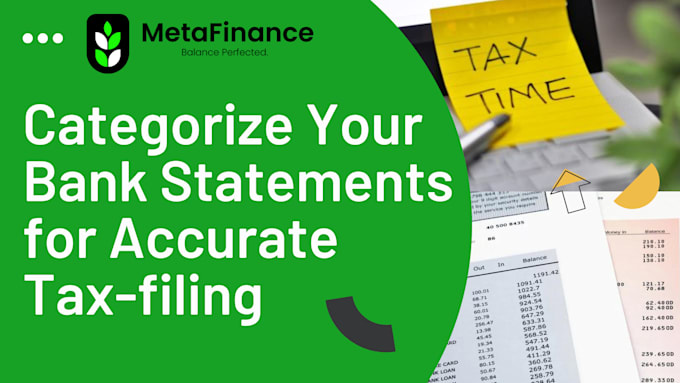 Categorize your bank statements for accurate tax filing by Anfaszarook ...