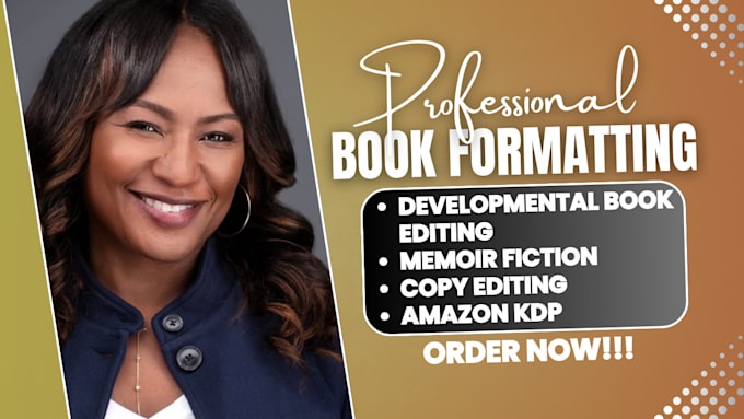 Copy edit format amazon memoir fiction novel self help developmental ...