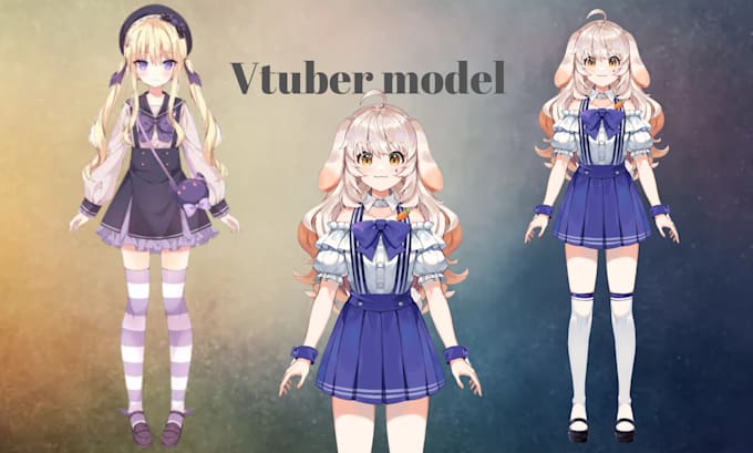 Modèle vtuber 2d en direct modèle vtuber 2d rigging face rig pour le ...