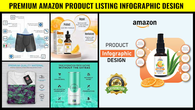 Amazon products infographics, amazon listing images by Alexgeorge2 | Fiverr