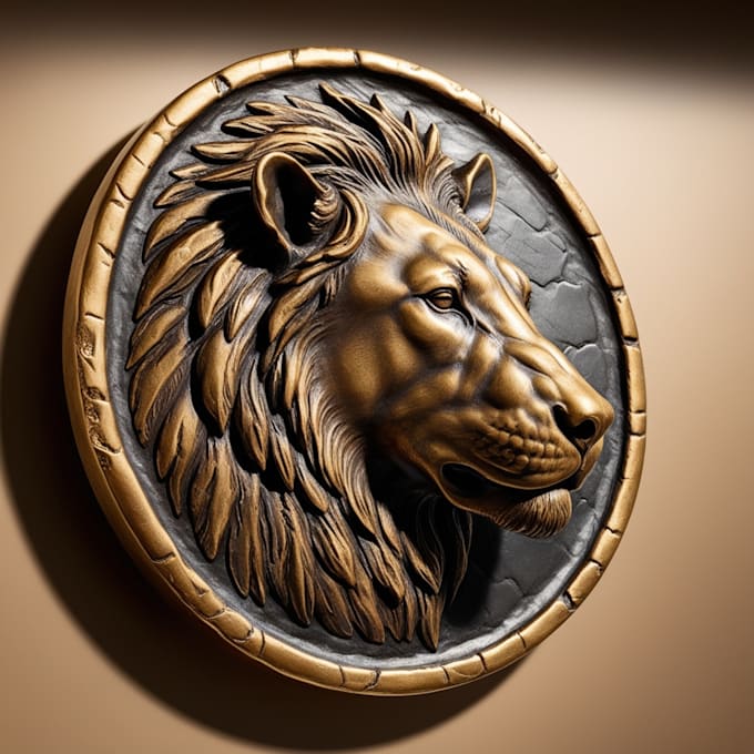 Sculpt 3d bas relief 3d coin design 3d medallion 3d coin model for 3d ...