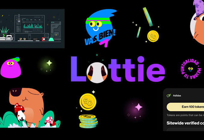 Lottie animation, json svg animation, gif rive animation for your ...