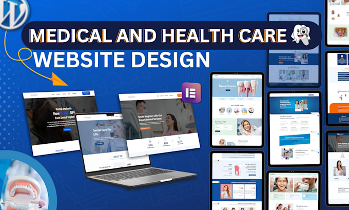 Design, redesign medical, healthcare, doctor, dental wordpress website ...