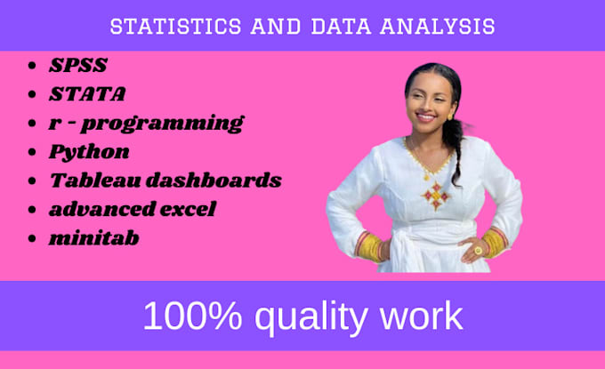 Do Data Analysis In Spss Stata Excel Tableau And Python By Mariaavana24 Fiverr 