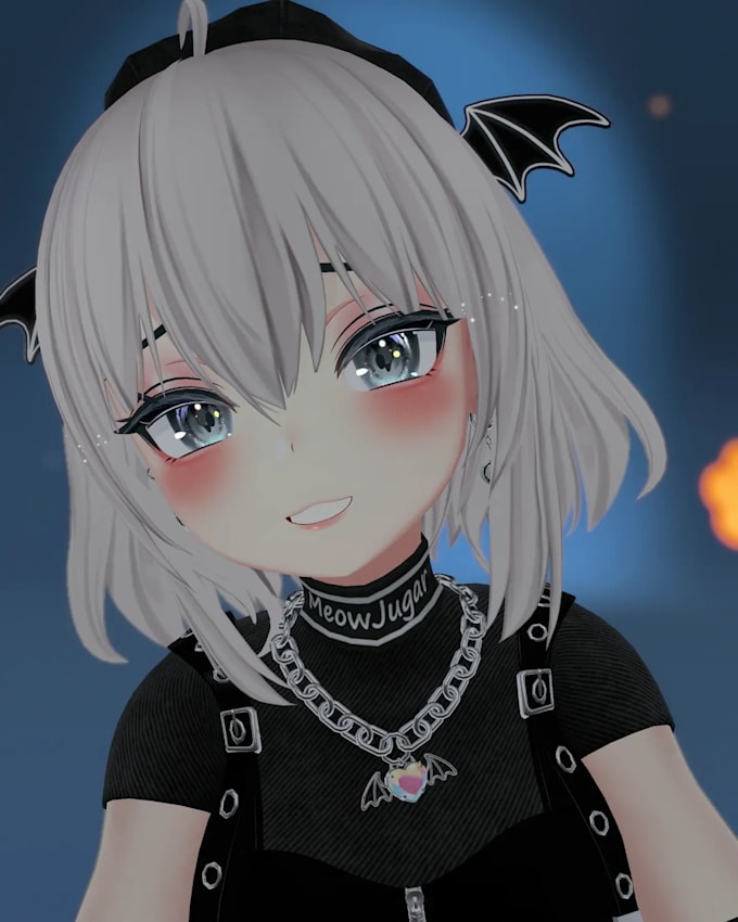 Create and rig vrchat avatar, 3d vr chat avatar, furry vtuber, vroid or ...