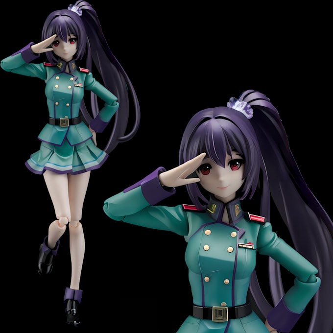 Create a figma pvc anime figure on ai with full realism by Drackiem ...