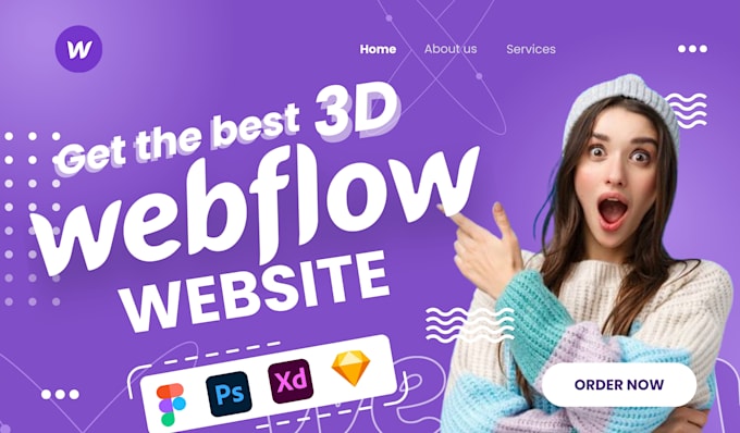 Build 3d webflow website design 3d animated webflow ecommerce webflow animation by Brilliant_ayo ...