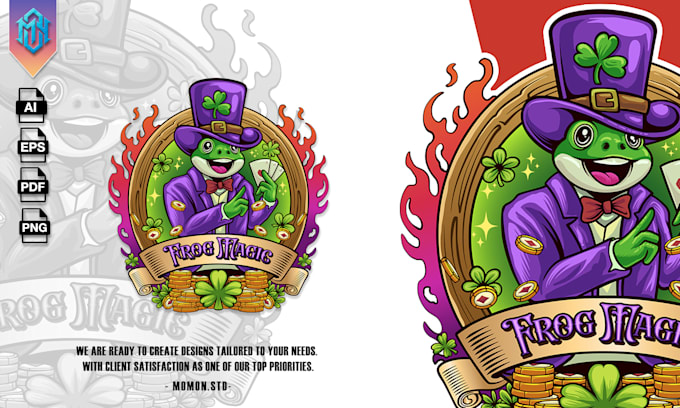 Design vintage mascot logo and character for you by Momon_std | Fiverr