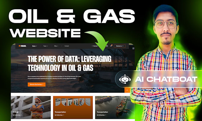 Build oil and gas company website by Gbcodies | Fiverr