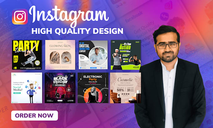 Create high quality instagram post design by Fahadmustafa004 | Fiverr