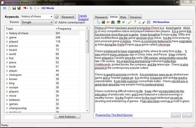 Give you instant article wizard with keyword by Makewaybusiness | Fiverr