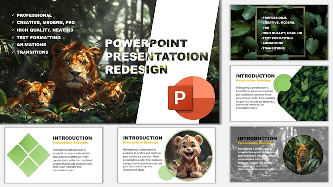 Design modern professional powerpoint presentation, redesign by Tabi ...