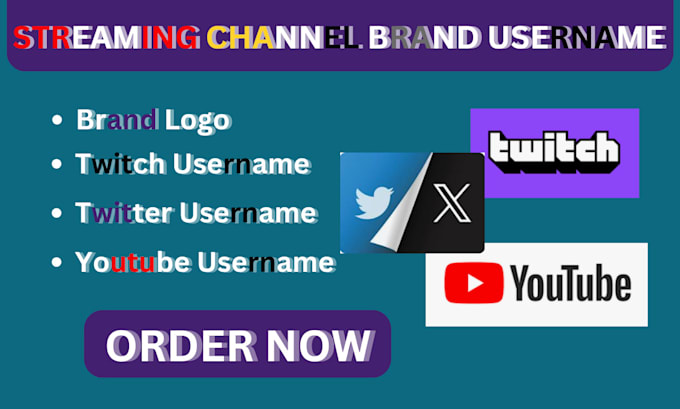 Find a rare streaming brand name twitch youtube twitter username with ...