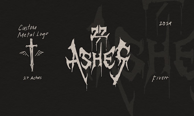 Custom metal, deathcore, band logo style by Butiranashes | Fiverr