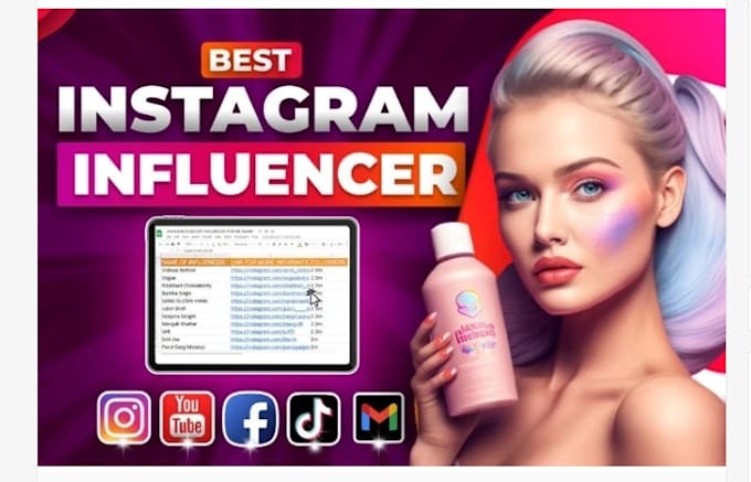 Research instagram find influencer list outreach influencer influencer marketing by Kowiyyat ...