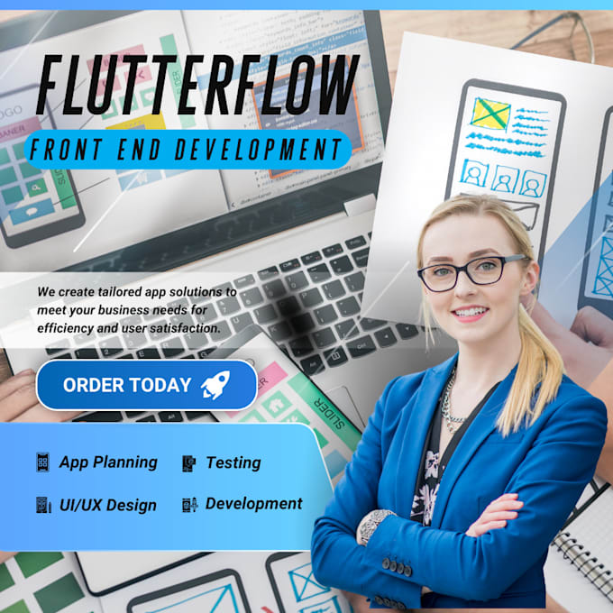 Do flutterflow front end development by Zayn125122 | Fiverr