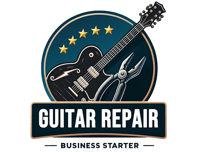 Design a awesome guitar repair logo by Josefcaro50 | Fiverr
