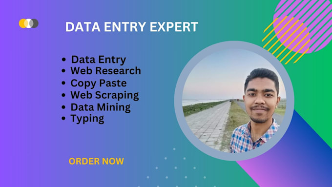 Do data entry, web research, data mining, copy paste, typing jobs by Tuhint1 | Fiverr