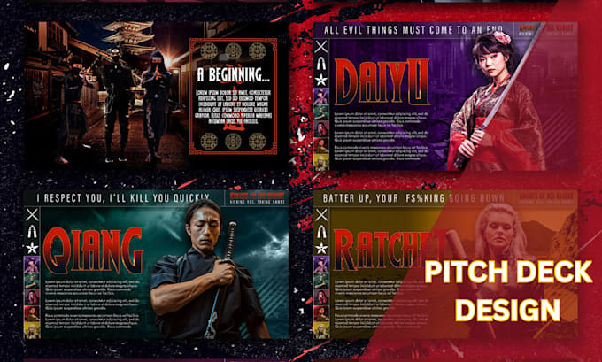Design film pitch deck, catchy movie poster, pitch deck presentation ...