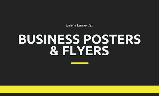 Design eye catching posters or flyer for your business by ...
