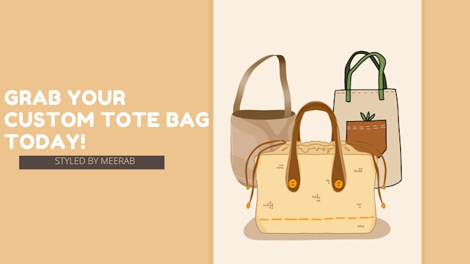Create tote bag designs according to your needs by Moonlight652 | Fiverr
