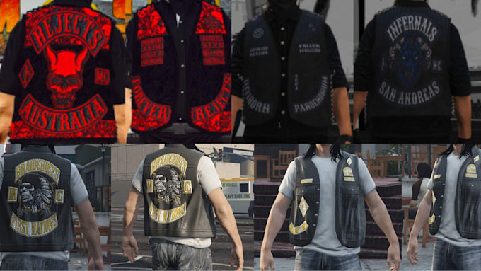 Fabriquer des vêtements fivem personnalisés, des patchs mc kuttes, des ...