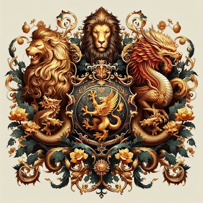 Do a design custom family crest art by Pherlos | Fiverr