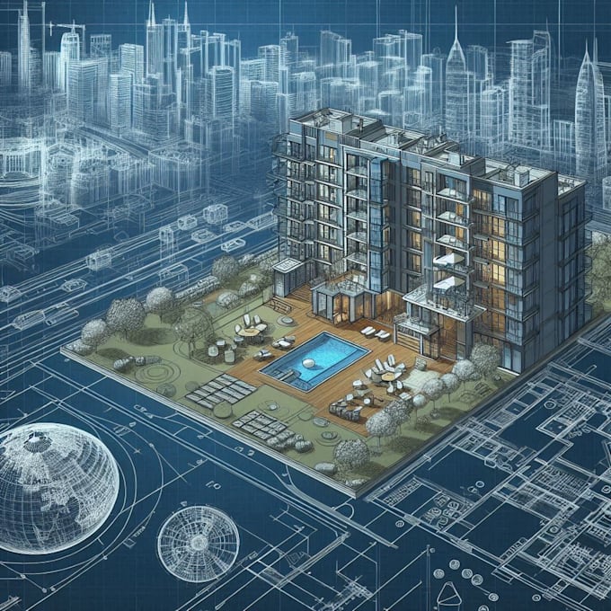 Draw professional autocad 2d floor plan design by Vertanold | Fiverr