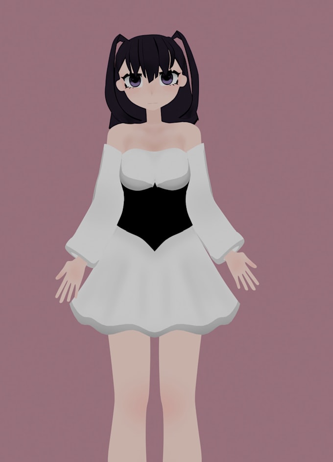 Model, rig, and texture a custom vtuber by Mirikomodels | Fiverr