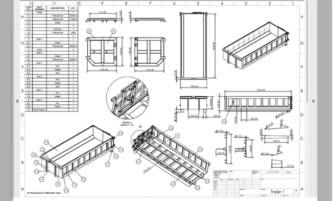 Create detailed technical drawings for manufacturing by Uzairazhar260 ... Create detailed technical drawings for manufacturing by Uzairazhar260 ...