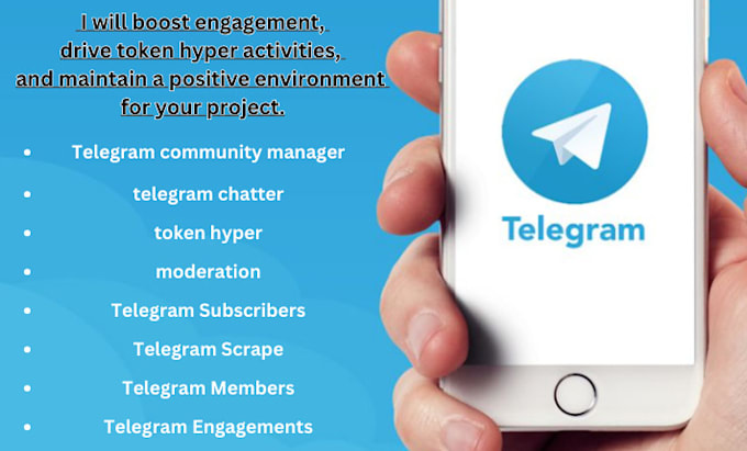 Do telegram chatter, discord chatter, token hyper, admin, mod, telegram ...