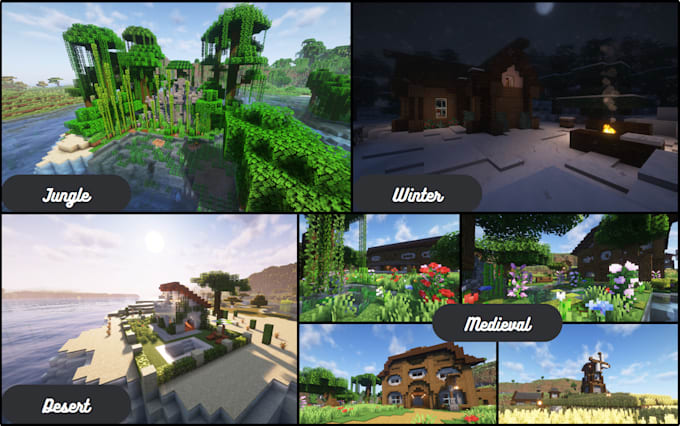 Build a house for you in minecraft java by Ryzennn | Fiverr