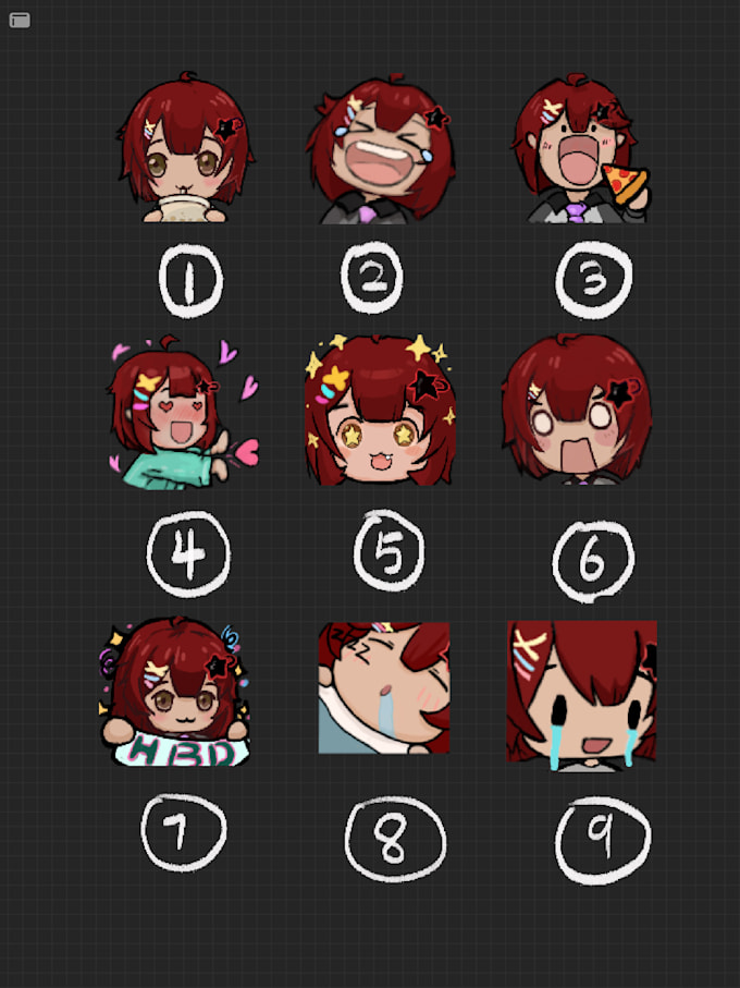 Comissions for static emotes by Tomocaladrius | Fiverr