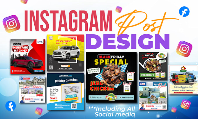 Design engaging instagram posts, facebook posts and ads creative by ...