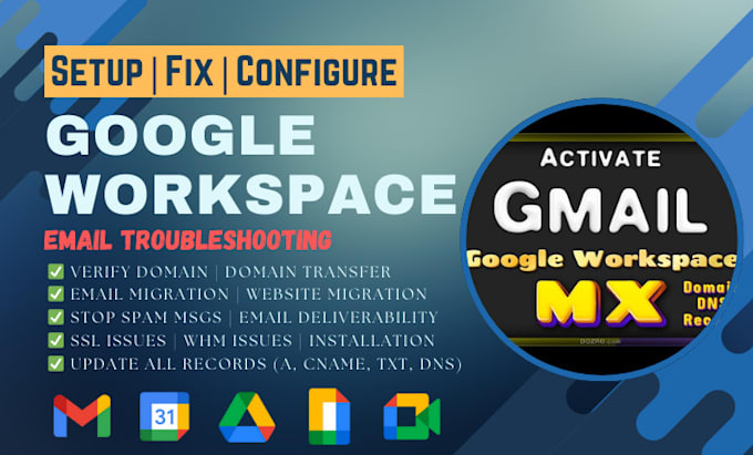 Setup google workspace g suite cloudflare email deliverability mx dns record ssl by Mic_kayos ...