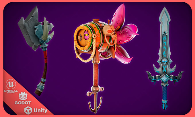 Stylized and cartoon 3d models optimized for video games and animation ...