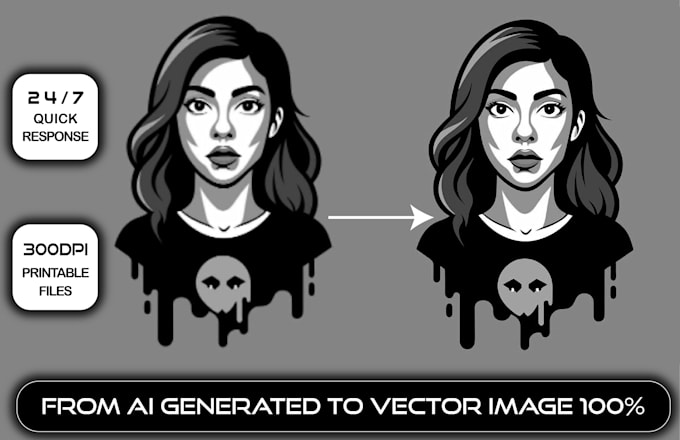 Convert your simple ai generated image to vector image by I24brands ...