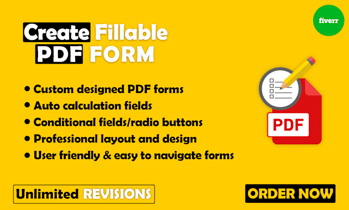 Create fillable pdf, editable pdf form and design form by Liam_crafts ...