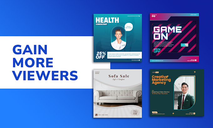 Create amazing instagram and facebook post design by Zeeshandesign27 ...