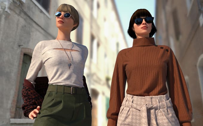 Be your clo3d expert, clothing 3d mock up, 3d virtual fashion, tech ...