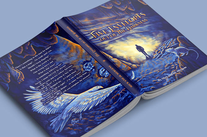 Illustrated novel book cover or ebook kindle cover design by ...