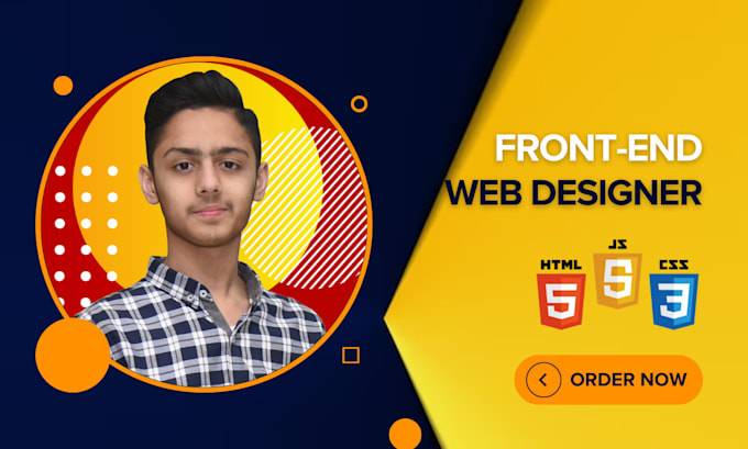 Be your front end web designer in html css javascript by Farooq200 | Fiverr