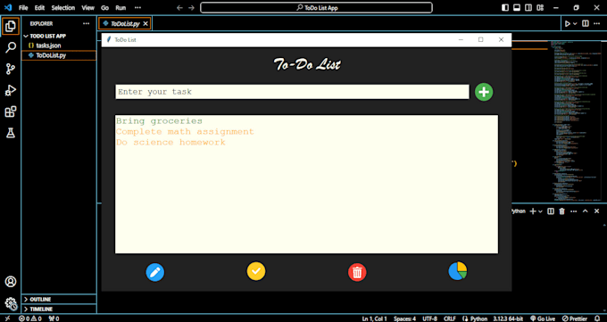 Create desktop apps using python tkinter by Riatambve | Fiverr
