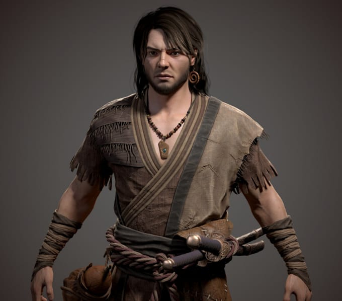 War game model,shooting game,aaa character, uv map,game asset,ue5 ...