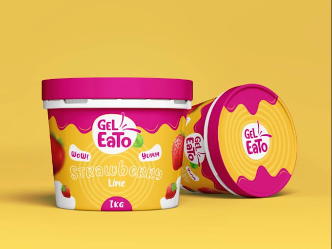 Do label design with realistic renders do packaging box design product ...